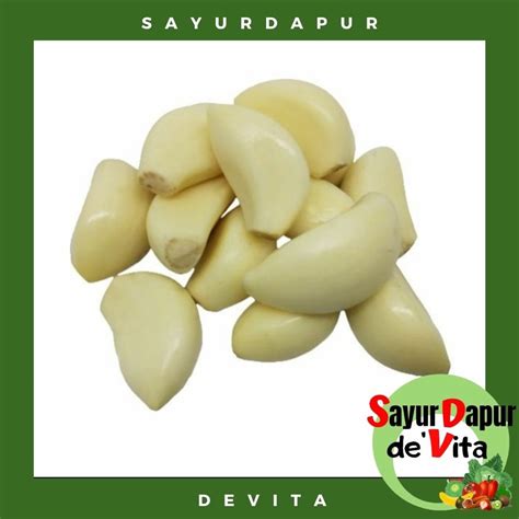 Jual Bawang Putih Kupas Bersih 100gr 250gr 500 Gr Shopee Indonesia