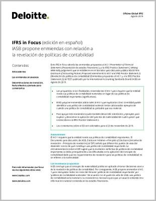 IFRS in Focus edición en español IASB propone enmiendas con