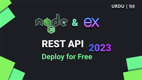 Create Rest Api With Nodejs And Expressjs In 2023 Deploy For Free