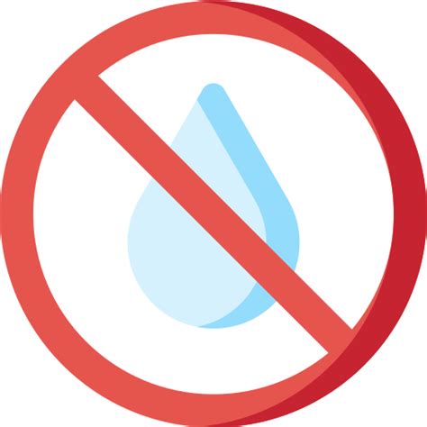 No Water Special Flat Icon