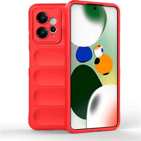 Funda De Silicona Xiaomi Redmi Note 12 4G Wave Rojo