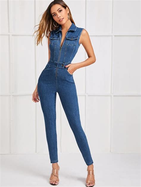 Venta Monos Denim Mujer En Stock
