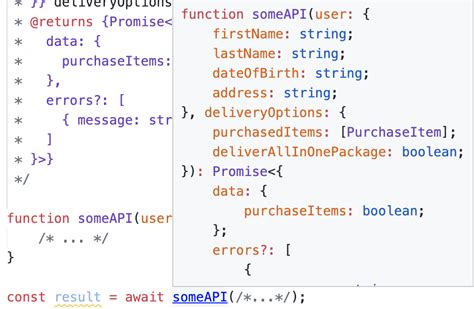 expand jsdoc typedefs in return type · issue 51121 · microsoft typescript · github