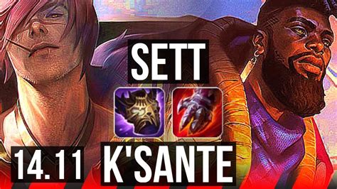 SETT Vs K SANTE TOP Rank 1 Sett 7 1 1 Dominating EUW Challenger
