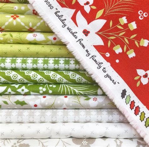 Holliberry Fat Quarter Bundle 6 Green Fabrics By Corey Yoder For