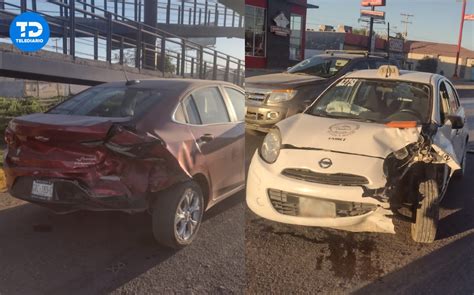 Taxi choca en bulevar Ejército Mexicano Gómez Palacio Telediario México