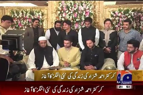 Watch Exclusive Pictures Video Of Ahmed Shahzad With Wife Video