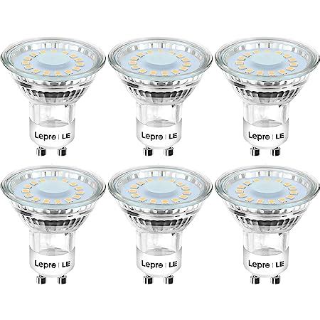Lepro Ampoule LED GU10 4W Équivaut de 50W 345lm Blanc Chaud 2700K