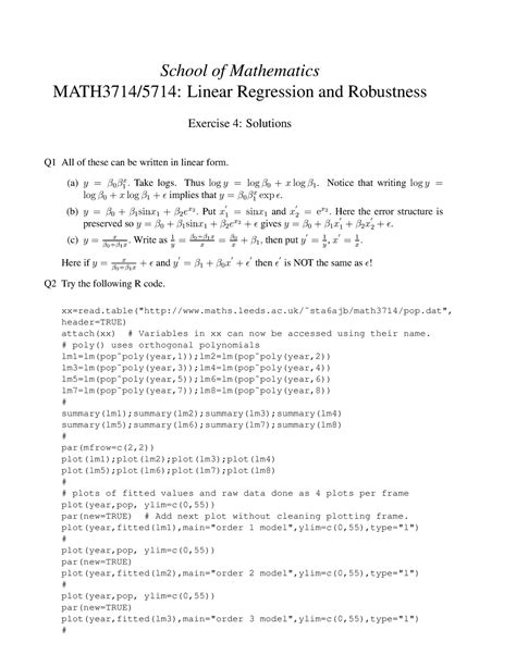 3714 solution 4 lecturer andrew baczkowski school of mathematics math3714 5714 linear