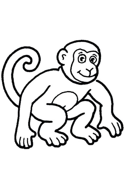 Mono Básico para colorear imprimir e dibujar ColoringOnly