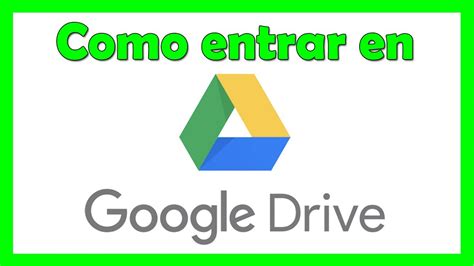 Como Acceder A La Nube De Google Drive YouTube