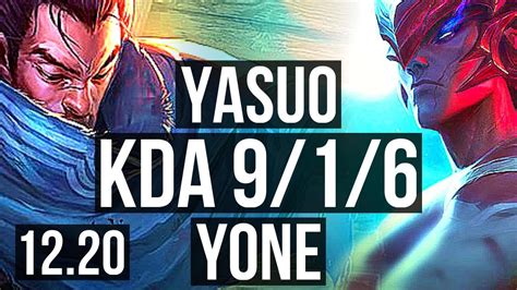 YASUO Vs YONE MID 9 1 6 1 8M Mastery 800 Games Legendary KR