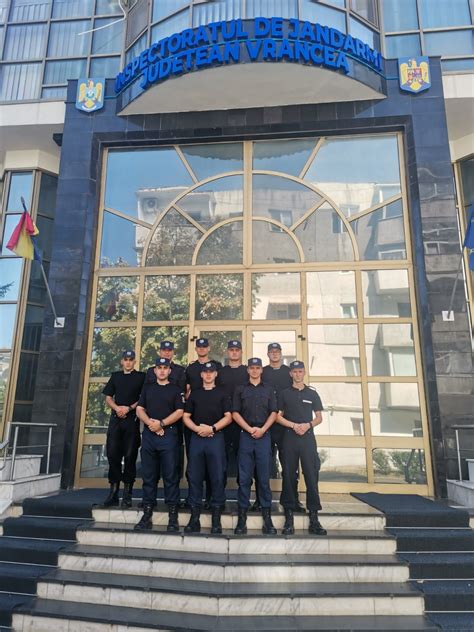 9 elevi în stagiu de practică la Jandarmeria Vrancea Monitorul de