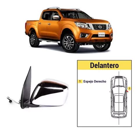 Espejo Derecho Electrico Nissan Np300 2016 2021 Cromado Cuotas Sin