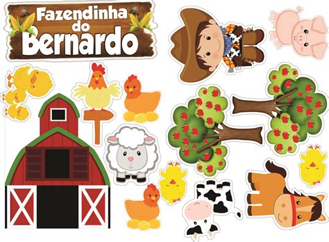 Topo De Bolo Fazendinha Bolo Fazendinha Lembrancinhas Festa The Best