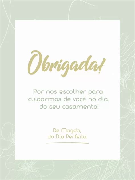 Cartão De Agradecimento Ao Cliente Floral Edite Online