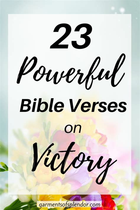 23 Powerful Bible Verses About Victory To Encourage Your Soul