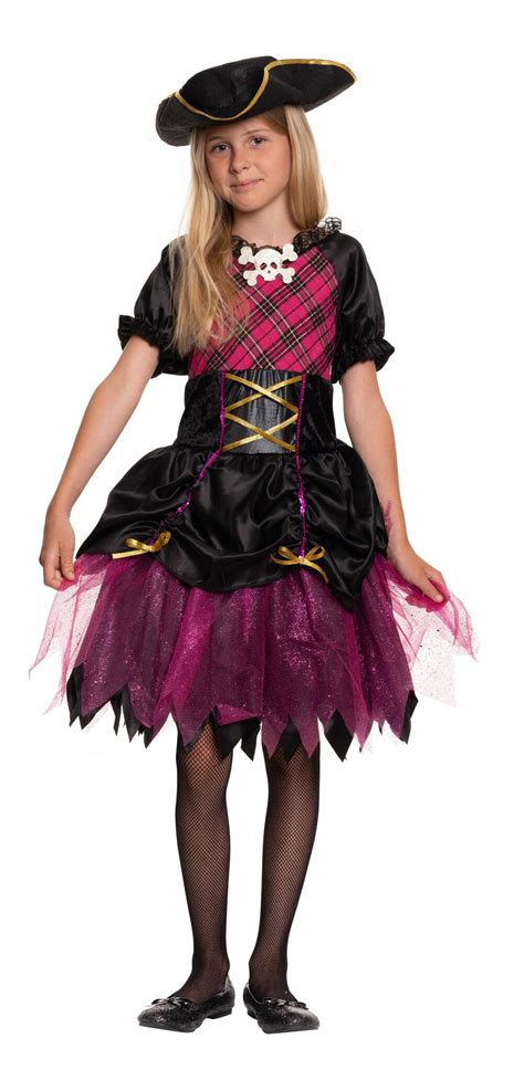 Piratenkostüm für Mädchen Rosa Schwarz Magicoo Magicoo
