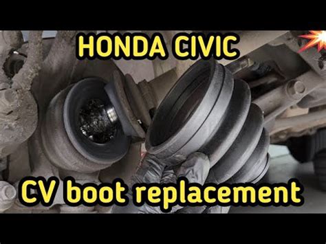 Honda Civic Cv Axle Shaft Replacement Drive Shaft Boot Youtube