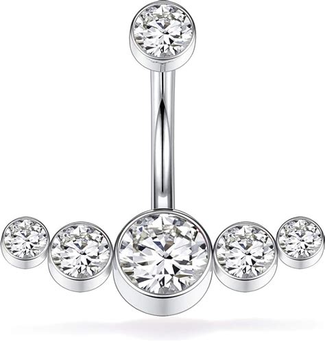 hengkaixuan G23 Titan Nabel Ring Bauch Ring Körper Bauch Knopf Piercing