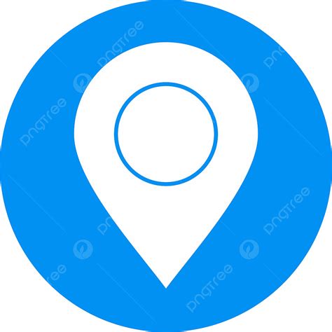 Icono De Ubicación Aislado Sobre Fondo Abstracto PNG Ubicacion Pin