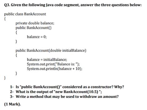 solved given the following java code segment answer the