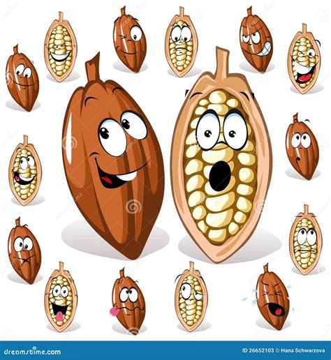 Cocoa Bean Tree Banner Template Chocolate Cocoa Beans Background