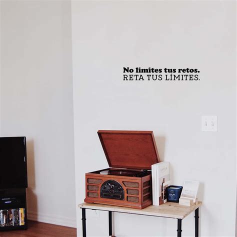 Vinilo decorativo para pared sin límites Tus Retos Reta Tus Límites