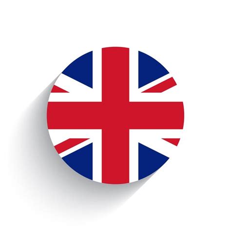 Bandeira nacional do reino unido ilustração vetorial isolada em fundo