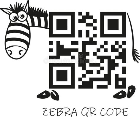 Zebra Qr Code Logo Stock Vector Illustration Of Logo 249526108