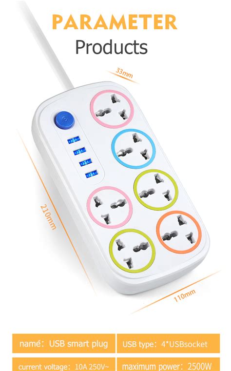 Zeus Power Universal Socket Extension Moveable Multi Function Socket W