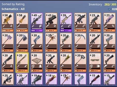 Rarest Schematics In Save The World