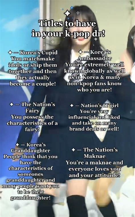 Titles To Have In Your K Pop Dr Kpop Group Names Group Names Ideas