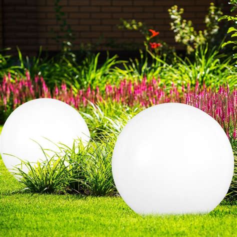 Lampa Solarna Led Lampka Ogrodowa Solar Kula Cm