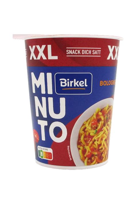 Birkel Minuto XXL Spaghete Bolognese 78 G Import Germania Total Blue