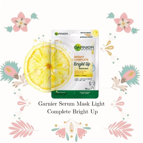 Jual Garnier Serum Mask Light Complete Bright Up Shopee Indonesia