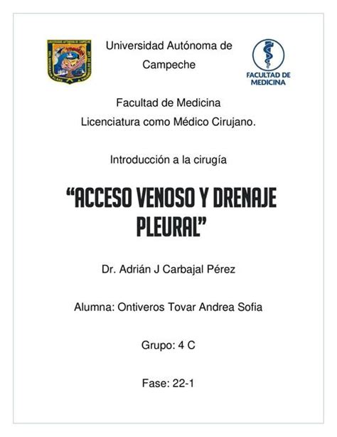 Resúmenes de Drenaje pleural Descarga apuntes de Drenaje pleural