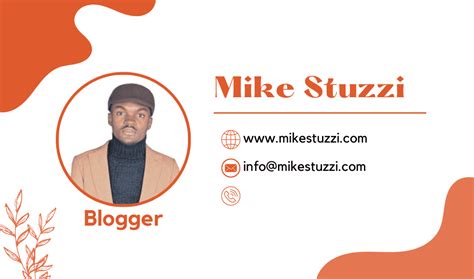 How To Create A Business Card With Canva Mike Stuzzi