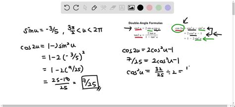 Solved Use The Given Conditions To Find The Exact Values Of Sin U
