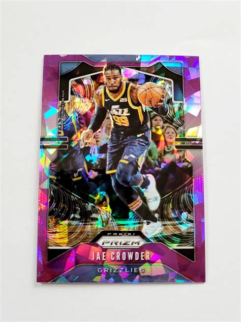 JAE CROWDER 19 20 PANINI PRIZM PURPLE CRACKED ICE PRIZMS D 149