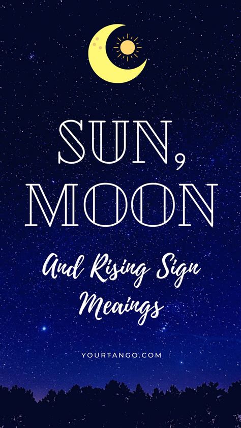 Sun Moon And Rising Sign Meanings Explained