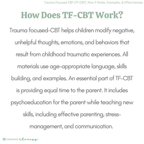 Trauma Focused Cbt Tf Cbt How It Works Examples Effectiveness