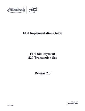 Fillable Online EDI Implementation Guide Fax Email Print PdfFiller