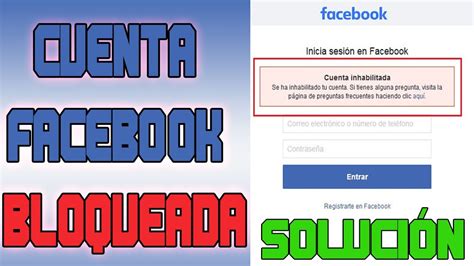 Recuperar Cuenta de Facebook Inhabilitada o Bloqueada SOLUCIÓN YouTube