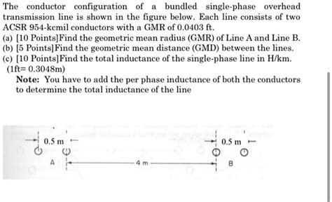 SOLVED The Conductor Configuration Of A Bundled Single Phase Overhead