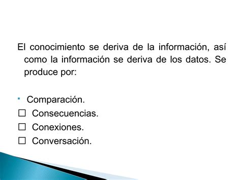 Diferencia Entre Dato Informacion Y Conocimiento PPT