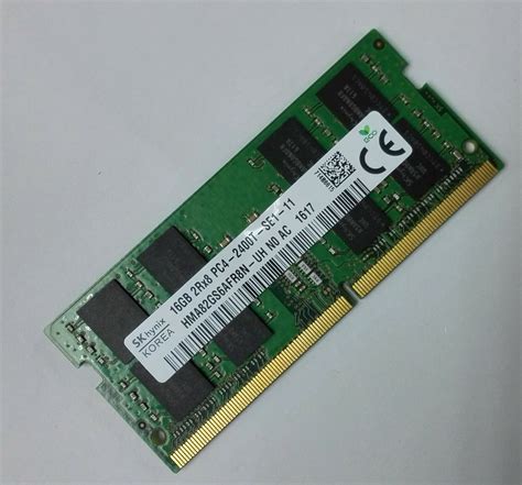 SK Hynix 16GB DDR4 2400 Laptop SODIMM RAM 2Rx8 PC4 19200 HMA82GS6AFR8N