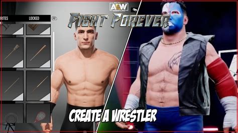 Aew Fight Forever Full Create A Wrestler Process Youtube