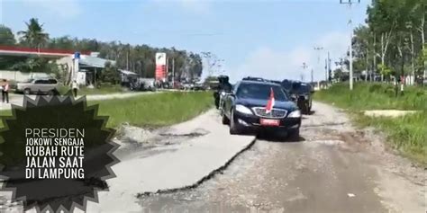 Kunjungi Lampung Presiden Jokowi Ganti Rute Jalan Roro Jongrang Urung