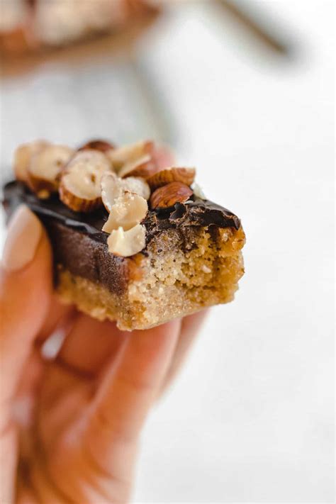 No Bake Dark Chocolate Nut Bars Vegan Gluten Free Paleo No Refined